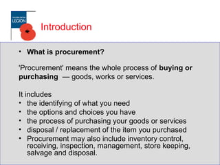 Procurement Presentation rbl | PPT