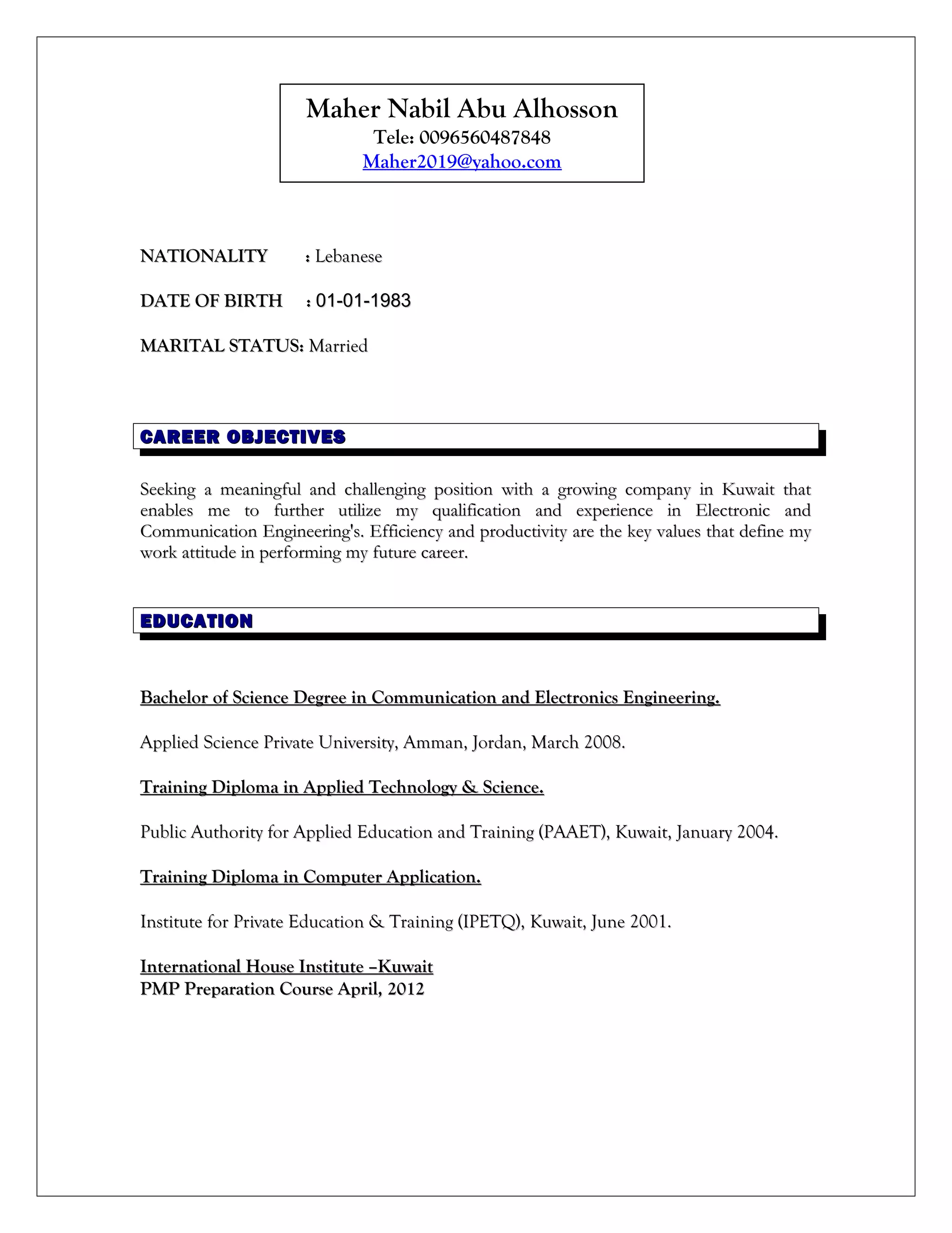 Maher CV.DOC