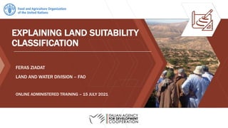 The Land suitability mapping classification | PPT