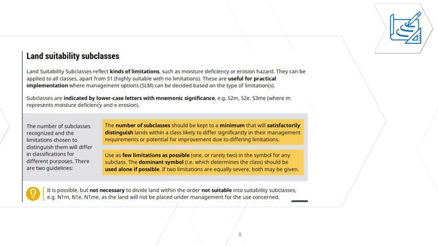 The Land suitability mapping classification | PPT