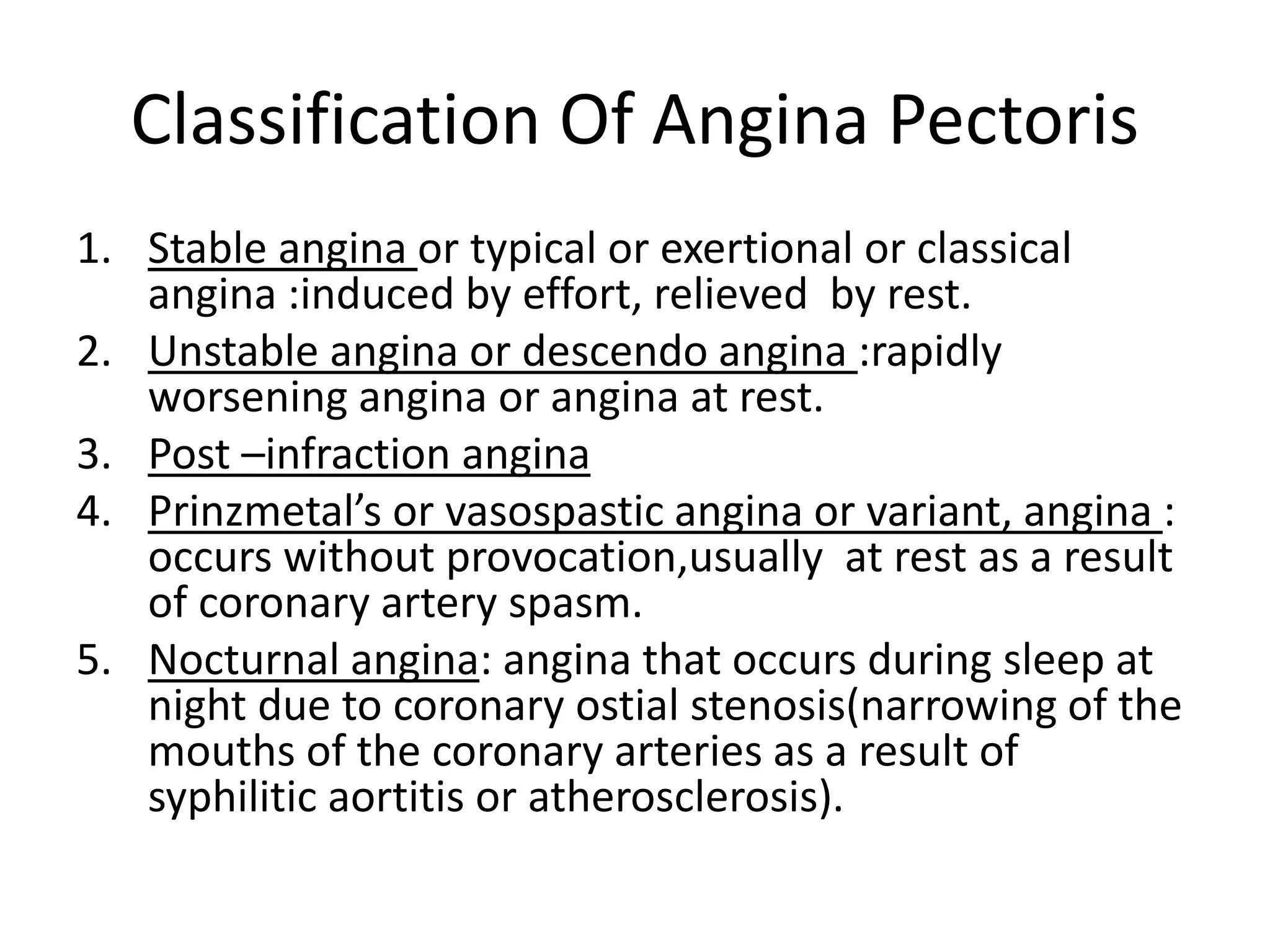 Angina Pectoris | PPTX