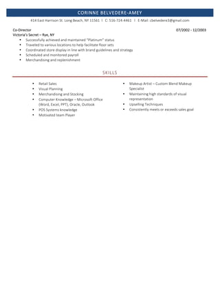 Resume Final Edit | PDF | Skin Care | Beauty