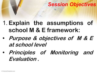 School Monitoring and Evaluation Framework | PPT