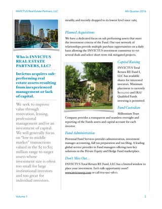 Invictus Newsletter 4th quarter 2016 | PDF