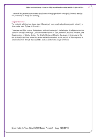 Individual Project Stage 2 Report | PDF