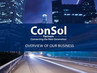 ConSol Partners Overview doc PPT | PDF