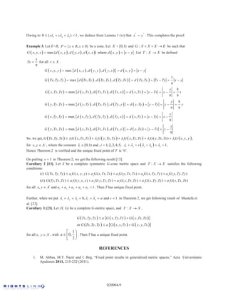 Some Fixed Point Theorems in b G -cone Metric Space | PDF