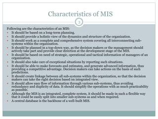 Importance of MIS | PPTX