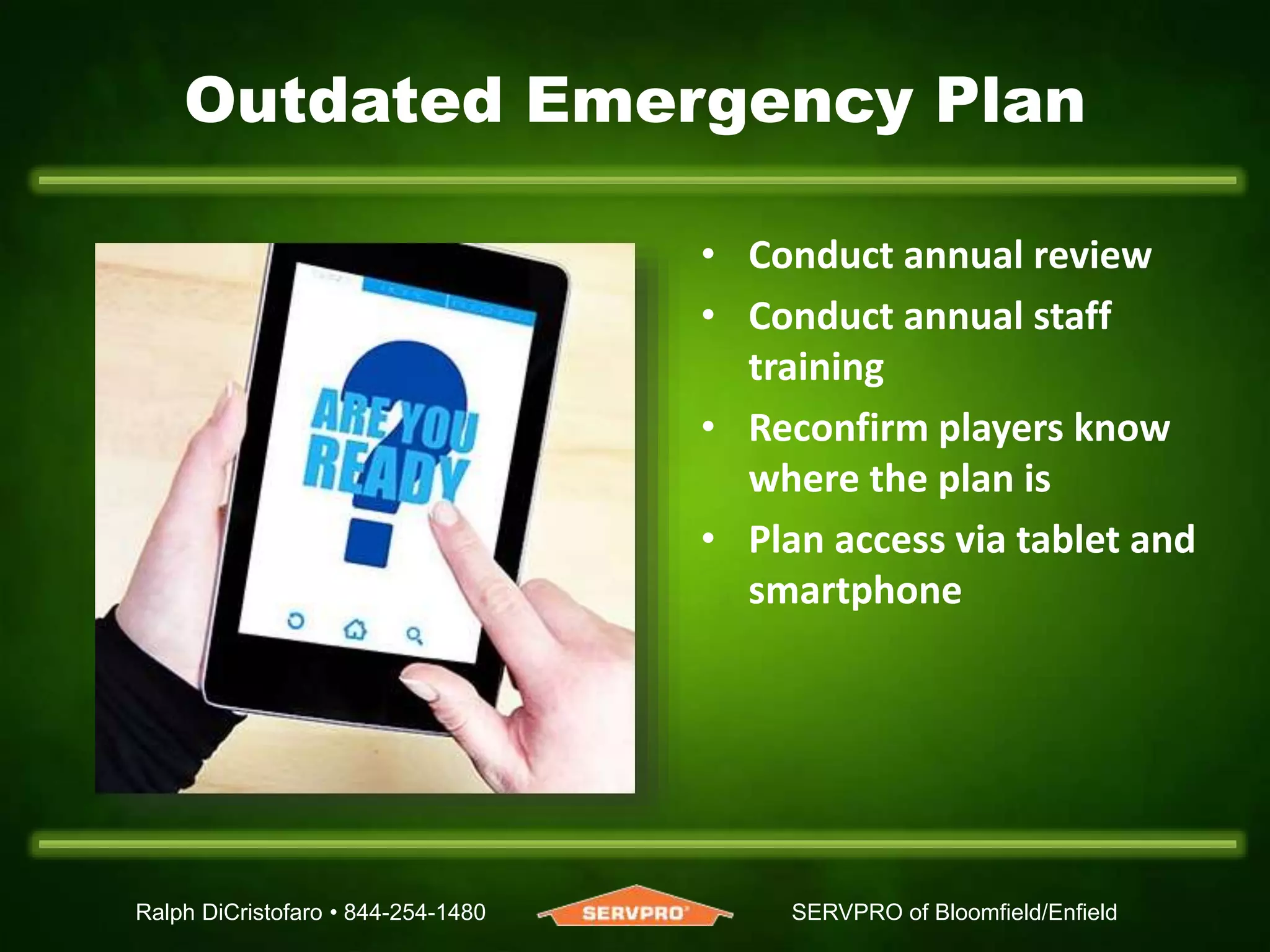 SERVPRO of Bloomfield Enfield Ready-Plan | PPTX | Home Security | Home ...