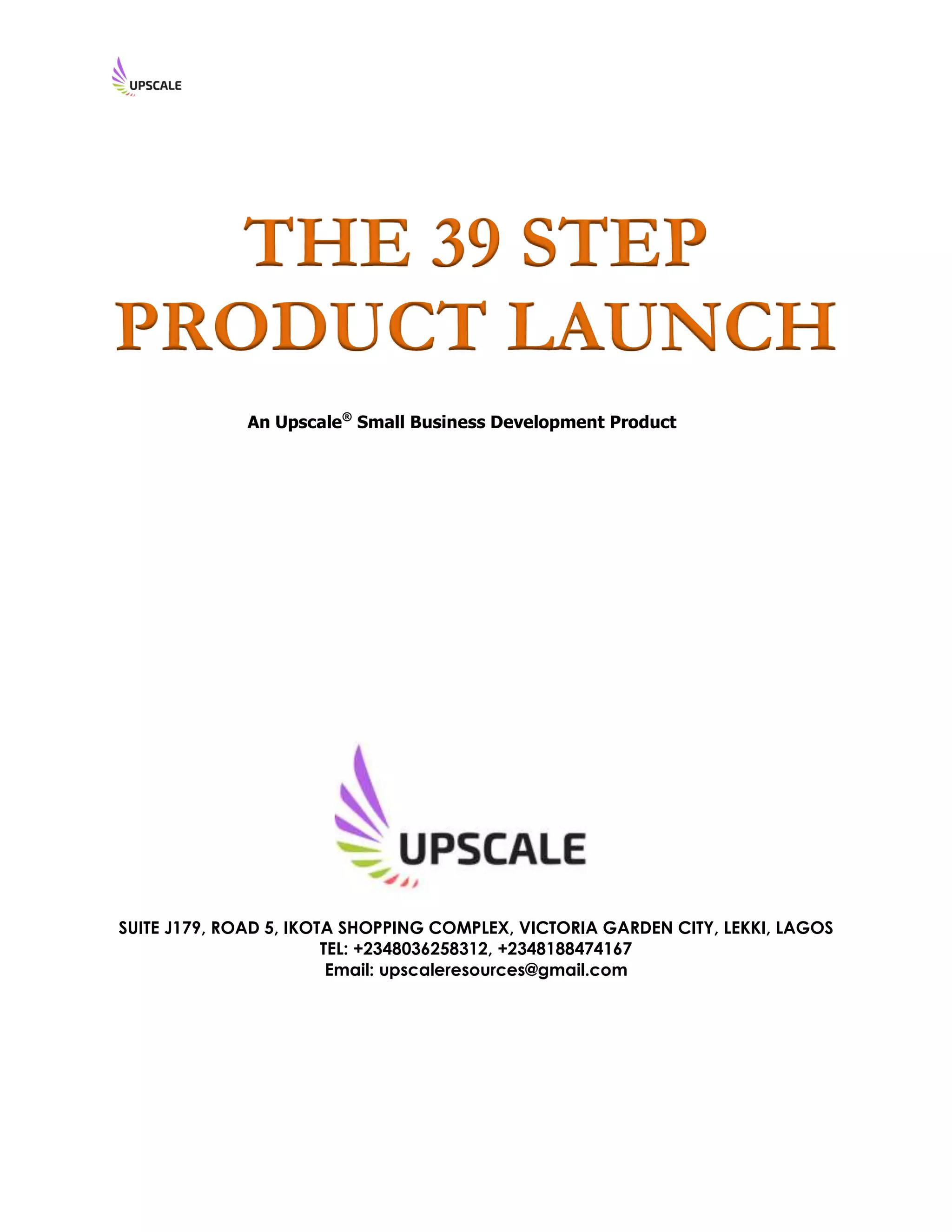 The 39 Step Product Launch Checklist | PDF