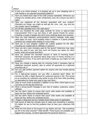 The 39 Step Product Launch Checklist | PDF