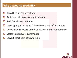 Amtex_Software_Testing_Presentation pdf | PDF