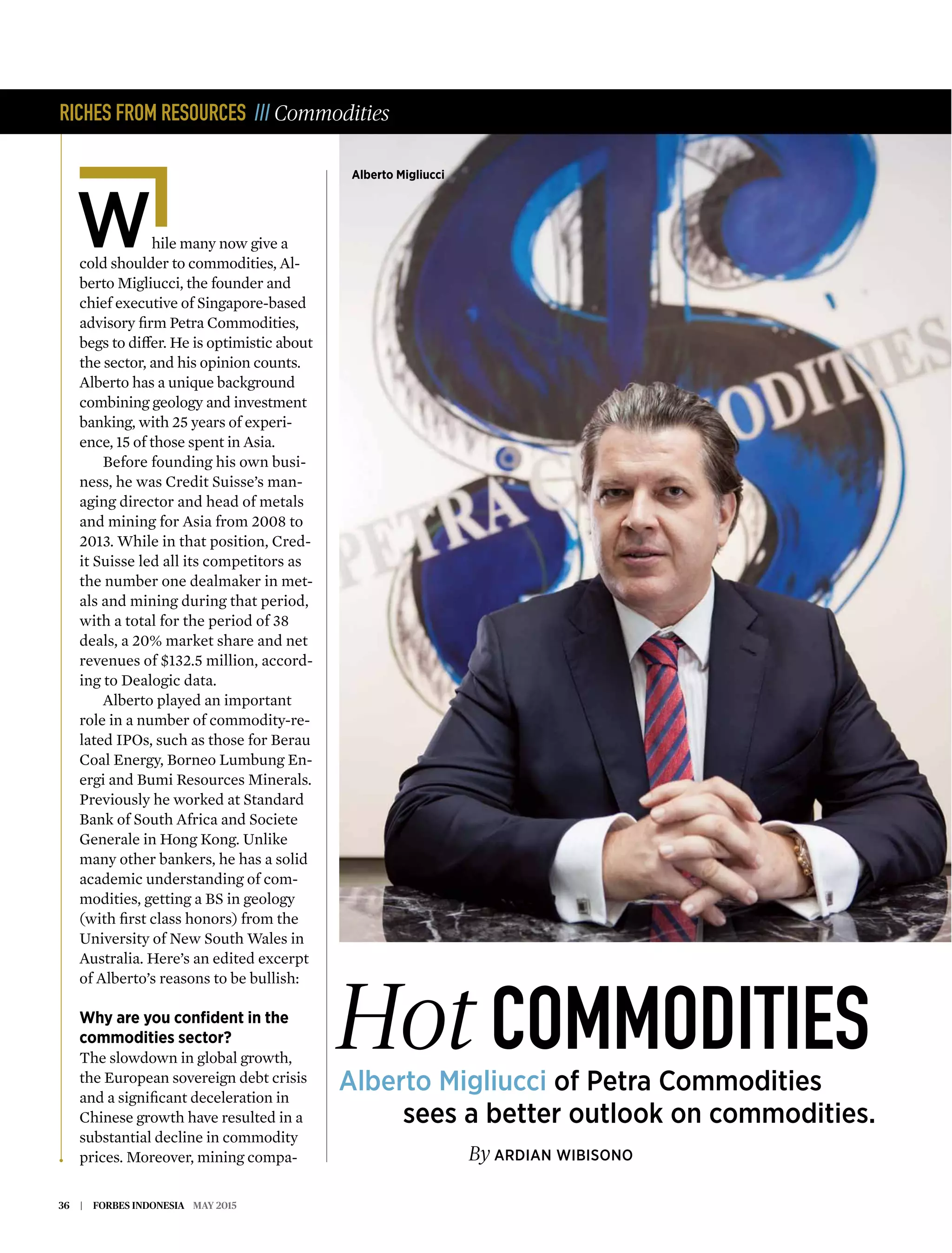 Forbes Migliucci Petra May 2015 | PDF