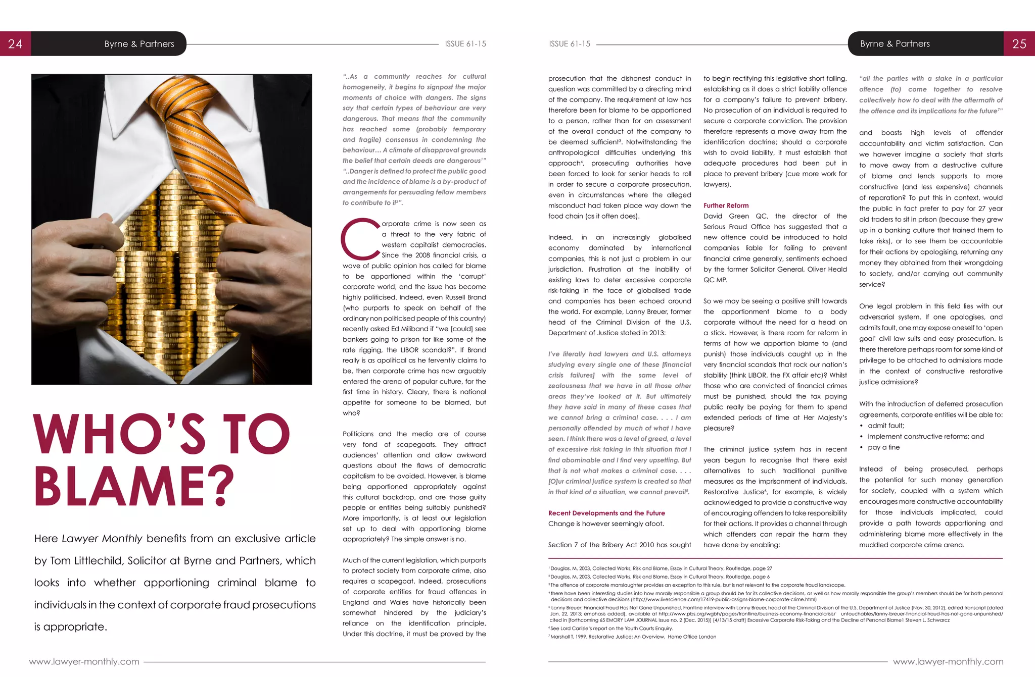 Lawyer Monthly - Tom Littlechild | PDF