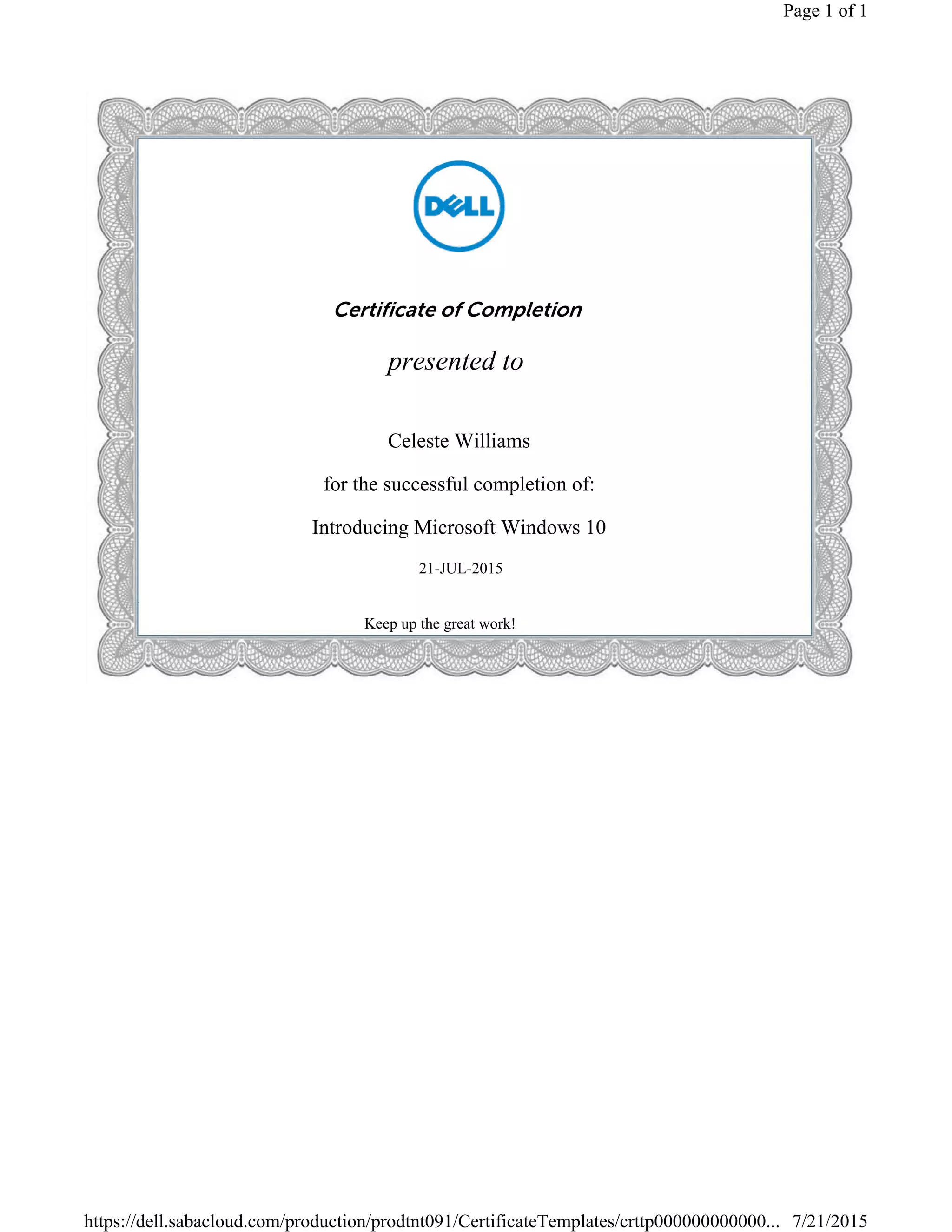 CertificateTemIntroWindows10 | PDF