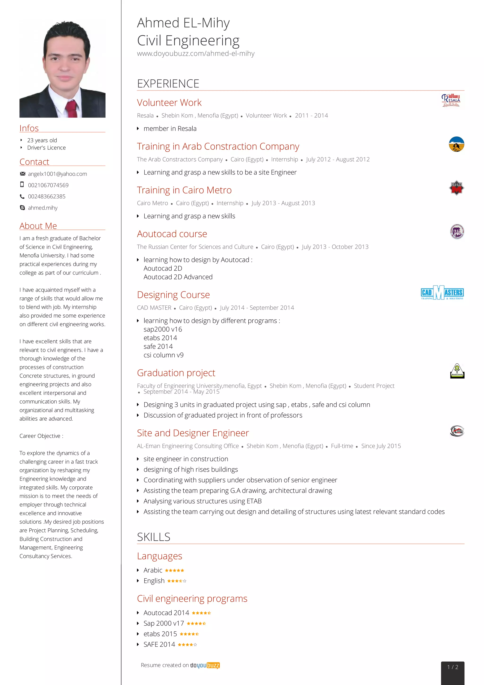Resume-Ahmed-EL-MiHy | PDF
