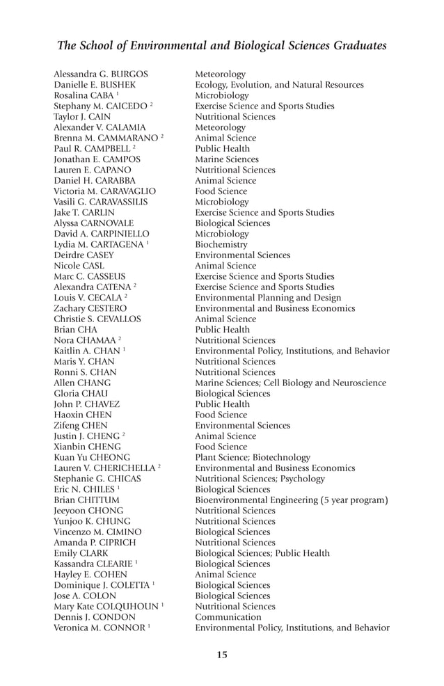 SEBS Convocation Program 2016 | PDF | Professional School | Postgraduate Education