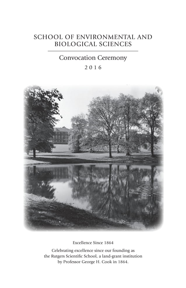 SEBS Convocation Program 2016 | PDF