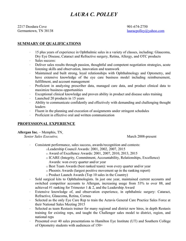 laurapolley resume aug 2016 | DOC