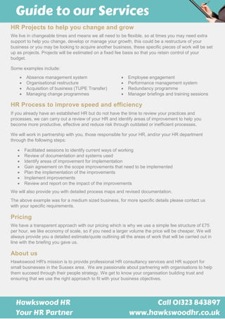 Guide to our Services | PDF | Human Resources | Business