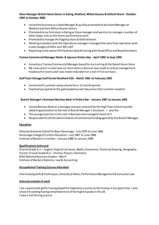 Steve Johnson CV | PDF