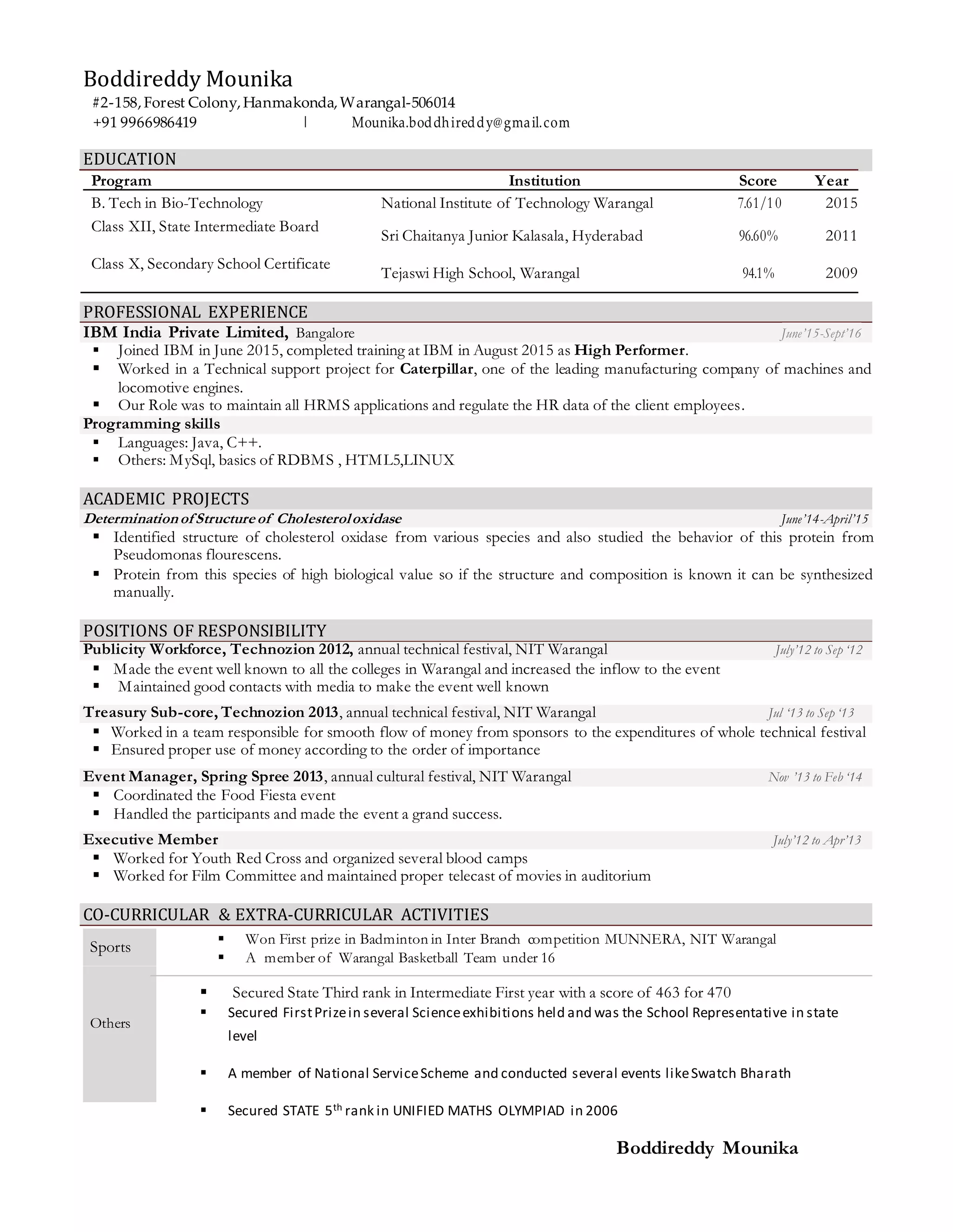 Mounika Resume | DOCX