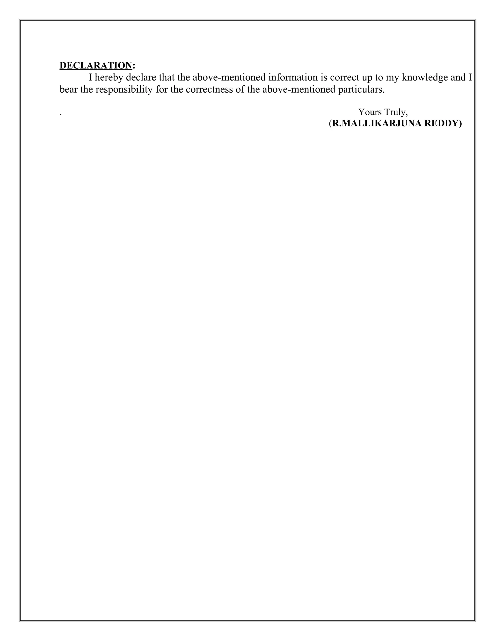 mallikarjuna resume | DOC
