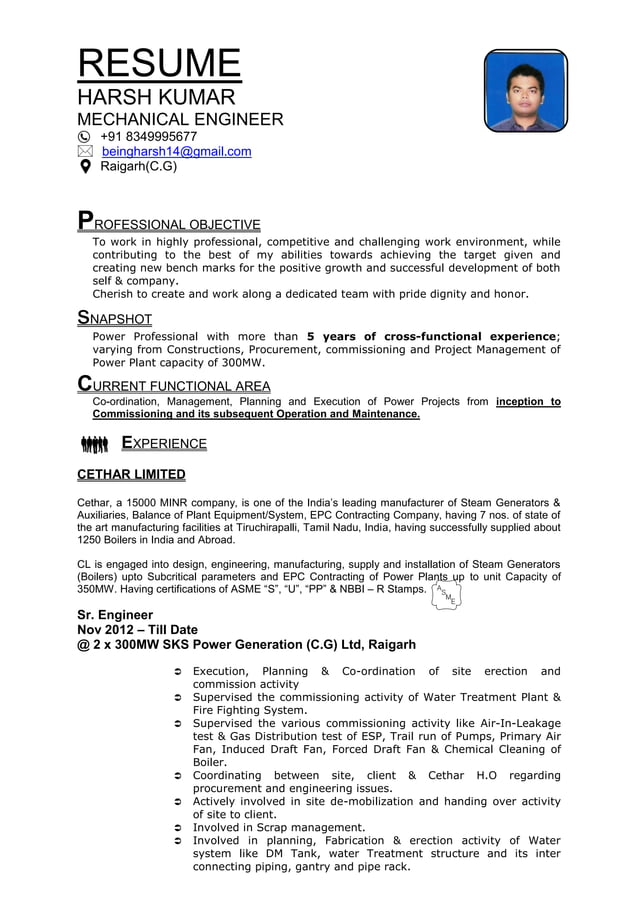 RESUME FORMAT 2016 signed | PDF