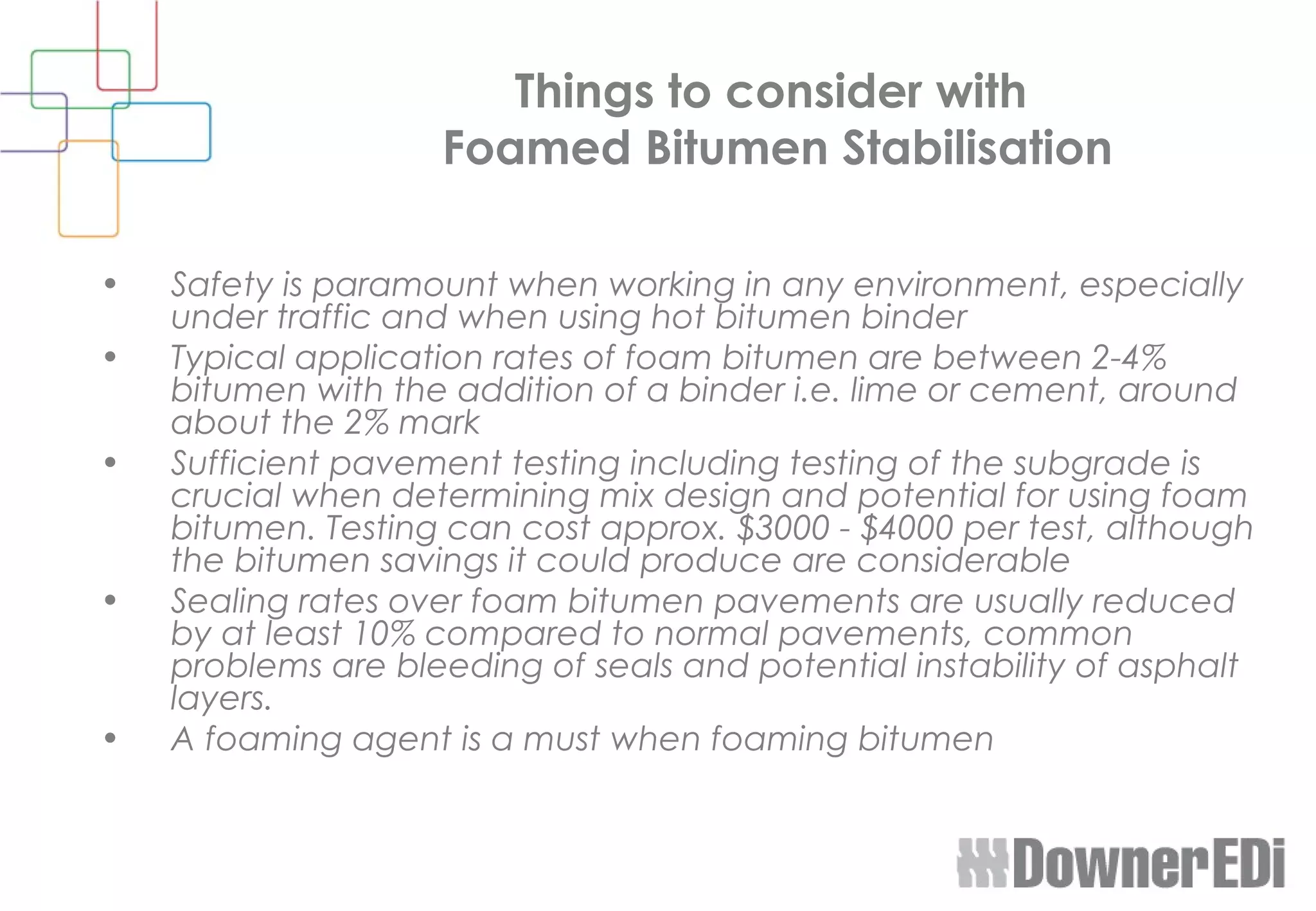 Foam Bitumen Presentation | PPT