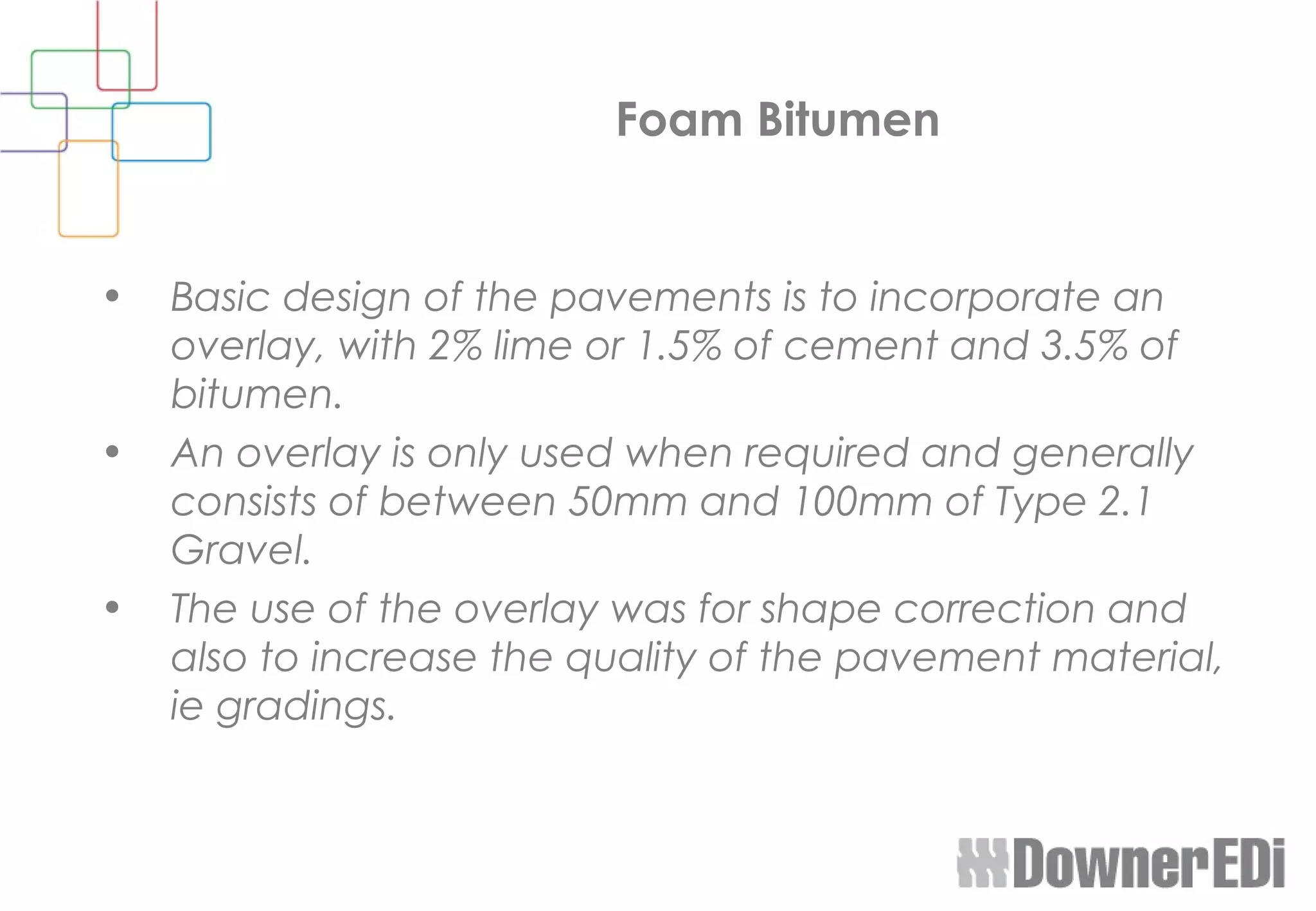 Foam Bitumen Presentation | PPT