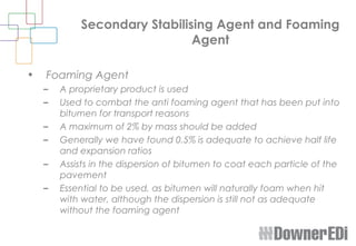 Foam Bitumen Presentation | PPT