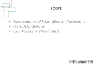 Foam Bitumen Presentation | PPT