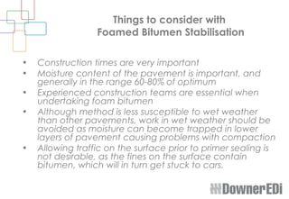 Foam Bitumen Presentation | PPT