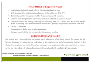Engineers Wizard Pvt. Ltd.-Profile | PPT