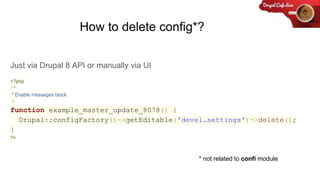 Drupal 8 configuration development flow | PPT