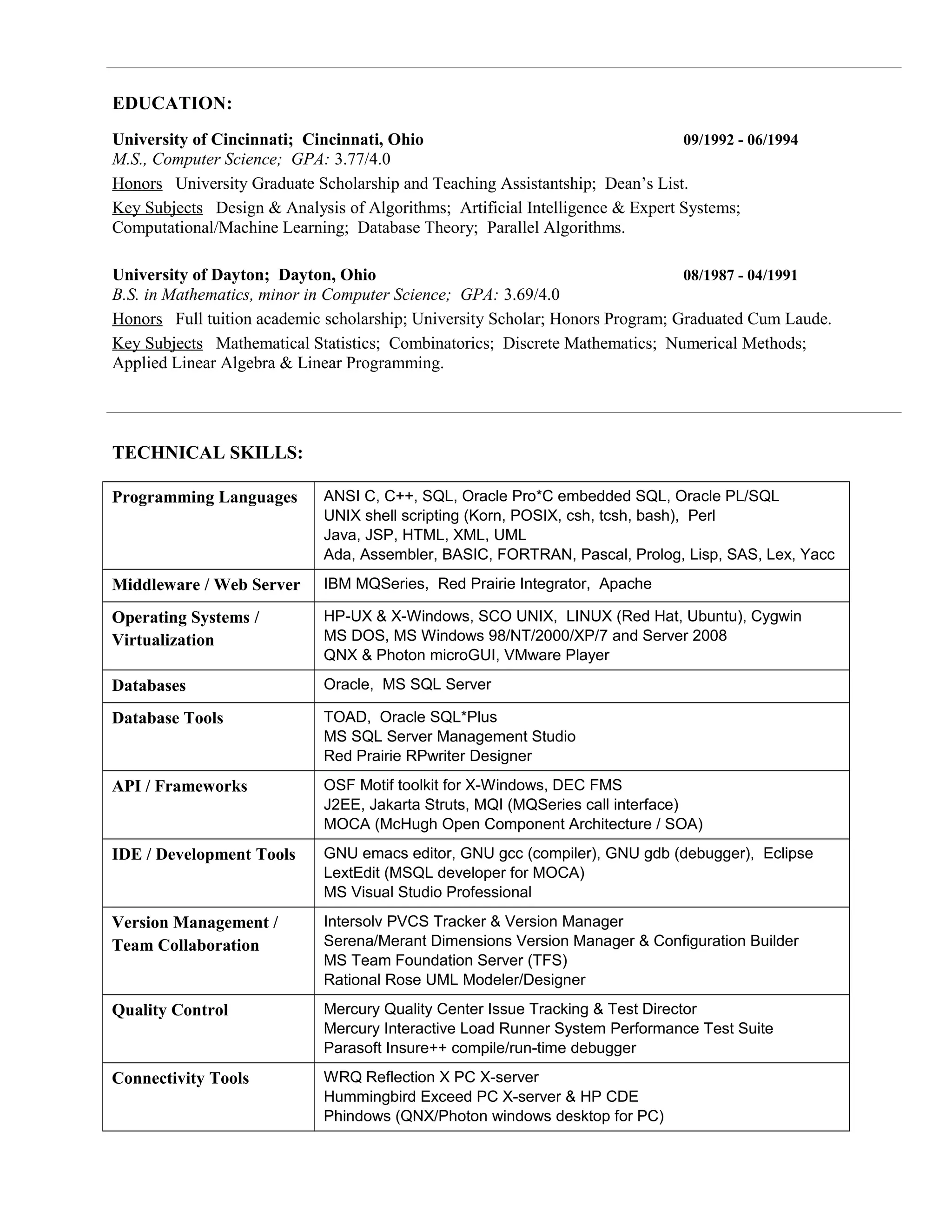 CMK resume | DOC