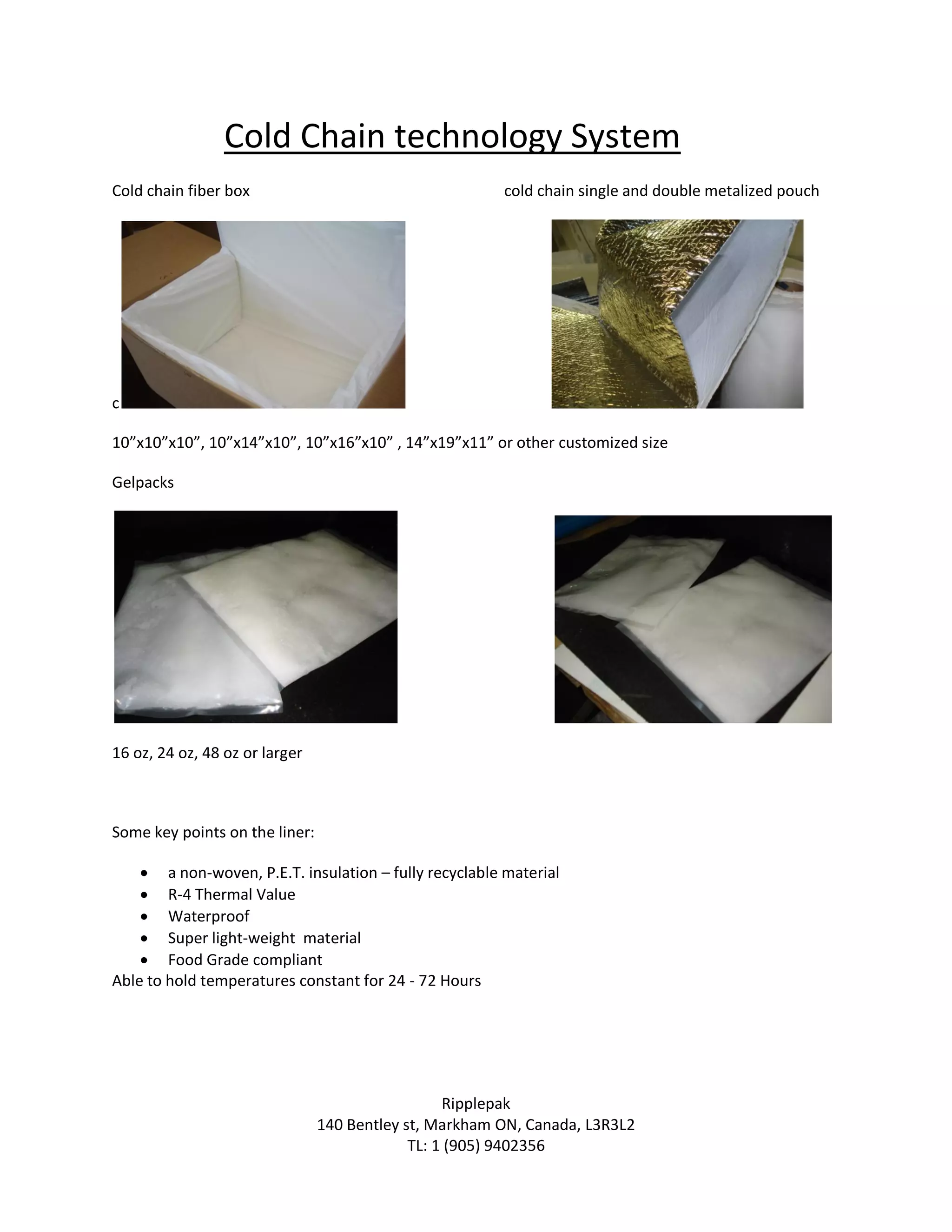 Cold Chain technology System | PDF