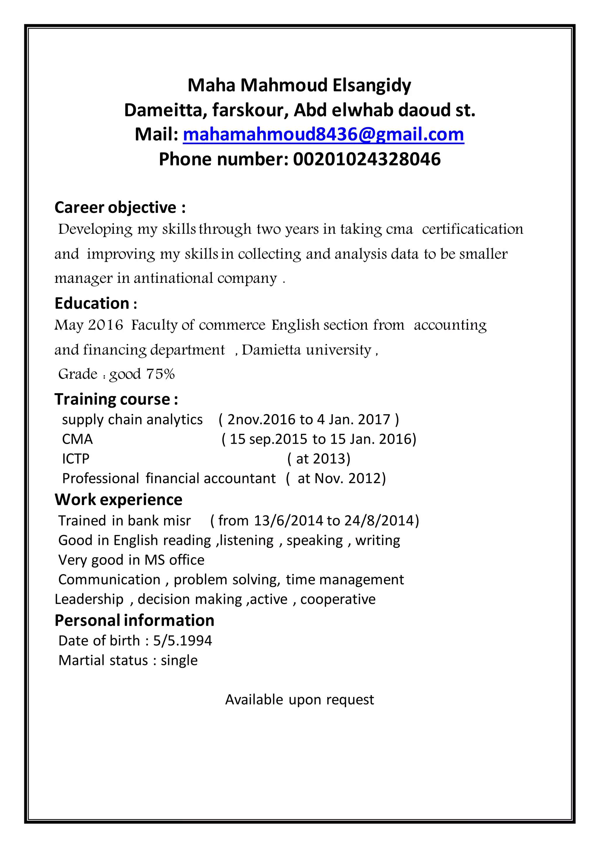 Maha Mahmoud Elsangidy | DOCX