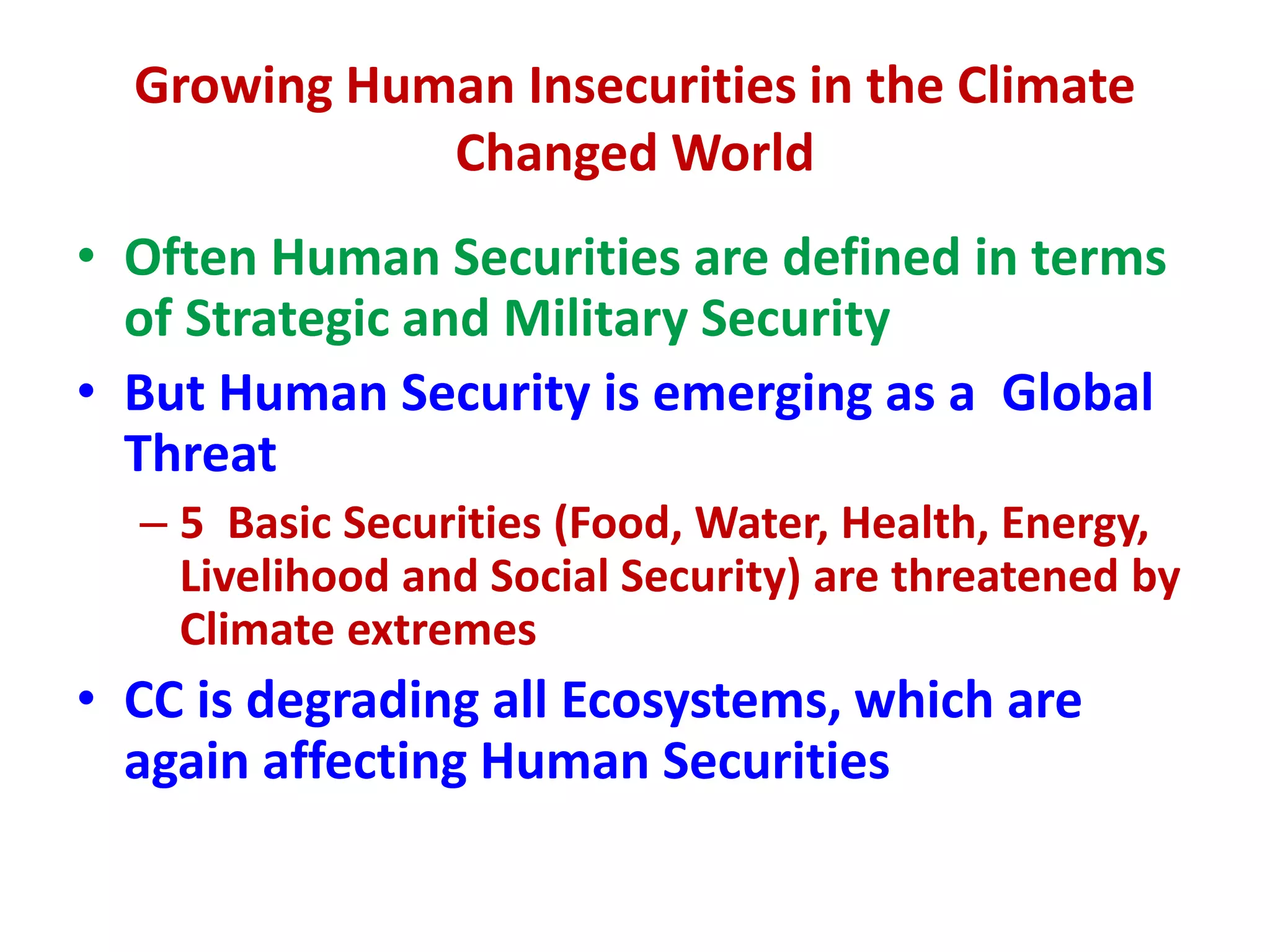 Community Based Adaptation as a Pillar of National Adaptation Efforts | PPT