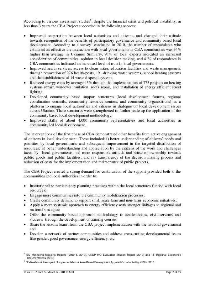 Cba ii project document