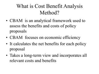 Cost Benefit Analysis Method | PPTX