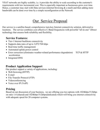 Cband vsat proposal updated | PDF