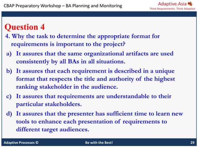 CBAP Business analysis planning and monitoring | PPTX