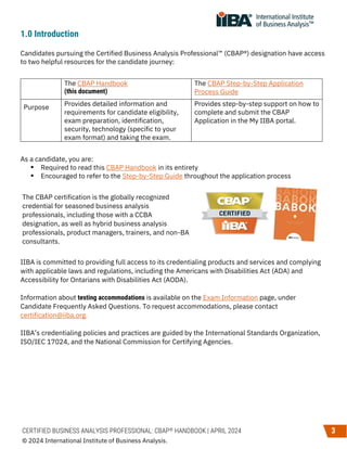 CERTIFIED BUSINESS ANALYSIS PROFESSIONAL™ | PDF