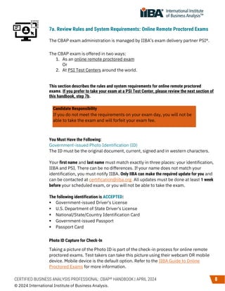 CERTIFIED BUSINESS ANALYSIS PROFESSIONAL™ | PDF