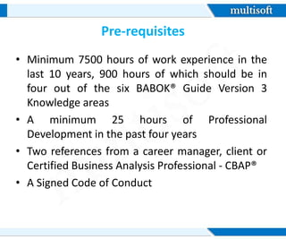 CBAP Certification Training | PPTX