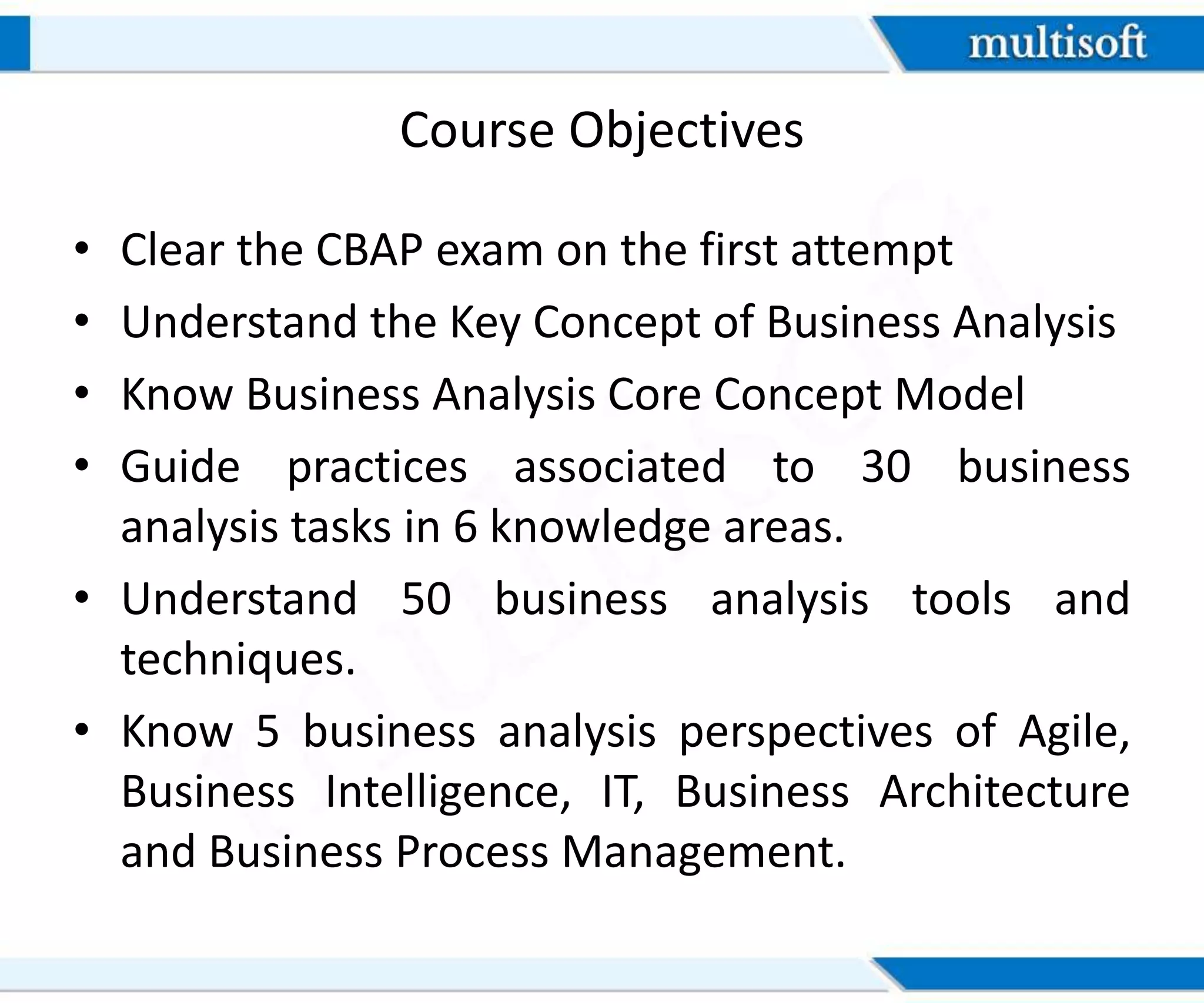 Certified Business Analysis Professional(CBAP) | PPTX