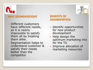 Segmentation- definition, basis and nivea case study | PPTX