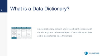 What is Data Dictionary - BABOK technique | PDF