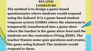 Improving Grade 7 Students' Spelling Skills through Kahoot!: Spelling ...